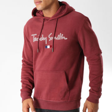 Teddy Smith - Sweat Capuche Seven Bordeaux - LaBoutiqueOfficielle.com