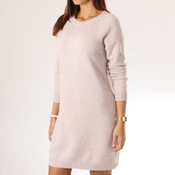 Vero Moda - Robe Pull Femme Doffy Rose Pale - LaBoutiqueOfficielle.com