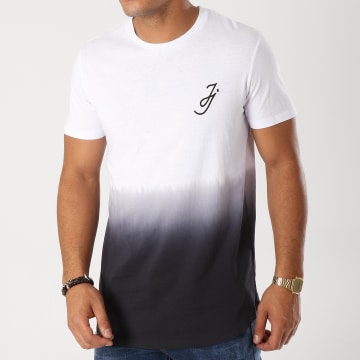 Jack And Jones - Tee Shirt Oversize Grade Blanc Dégradé Noir ...