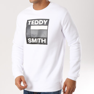 Teddy Smith - Sweat Crewneck Sacot Blanc - LaBoutiqueOfficielle.com