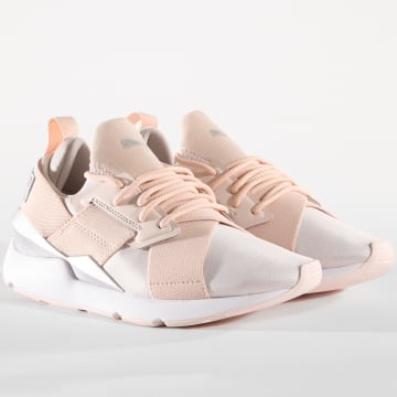 Puma - Baskets Femme Muse Satin II 368427 10 Pearl Silver ...