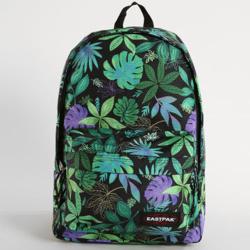 Eastpak - Sac A Dos Dodger Noir Vert Floral - Ryses