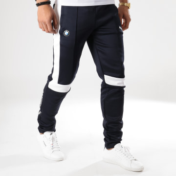 Puma - Pantalon Jogging BMW Motorsport Avec Bandes 577787 Bleu Marine ...