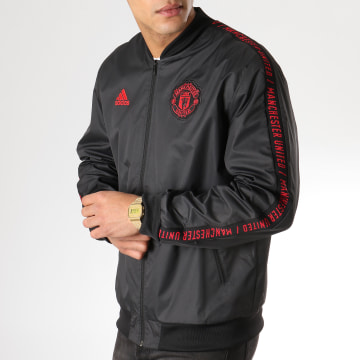 Adidas Sportswear - Veste Zippée Avec Bandes Manchester United DP2327 ...