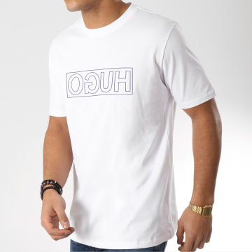 HUGO - Tee Shirt Reverse Logo Dicagolino 50406825 Blanc ...
