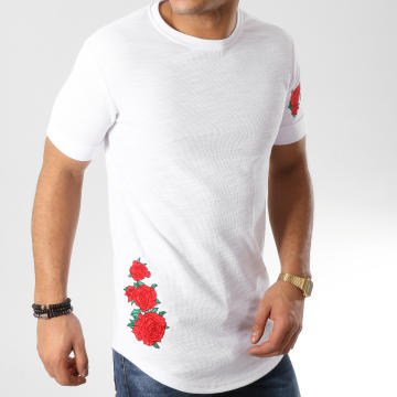 Hechbone - Tee Shirt Oversize Par Blanc Floral - LaBoutiqueOfficielle.com