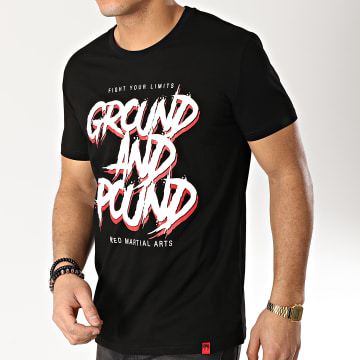 Venum - Tee Shirt Ground And Pound 03663 Noir - LaBoutiqueOfficielle.com
