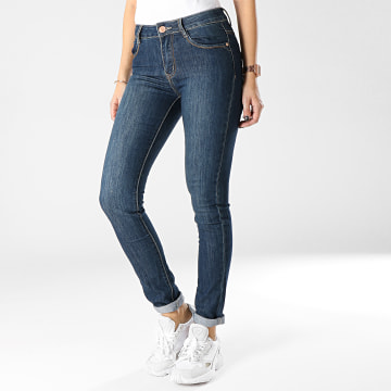 Girls Outfit - Jean Slim Femme HU1580 Bleu Denim - LaBoutiqueOfficielle.com