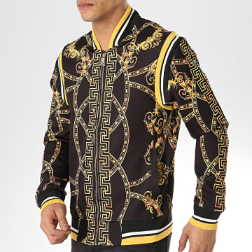 Zayne Paris - Veste Zippée MJ07 Noir Renaissance Jaune - LaBoutiqueOfficielle.com