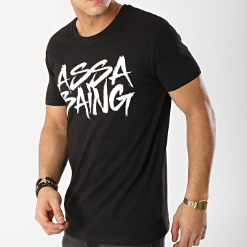 Landy - Tee Shirt Assa Baing Noir Blanc - LaBoutiqueOfficielle.com