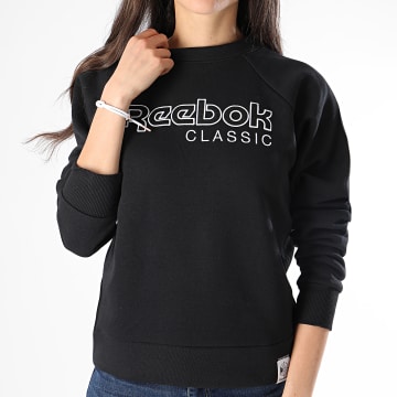 Reebok - Sweat Crewneck Femme Iconic Fleece DT7274 Noir ...