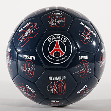 PSG - Ballon Signatures Bleu Marine Rouge - LaBoutiqueOfficielle.com
