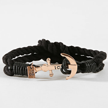 Icon Brand - Bracelet Captain Flint Noir Doré - LaBoutiqueOfficielle.com