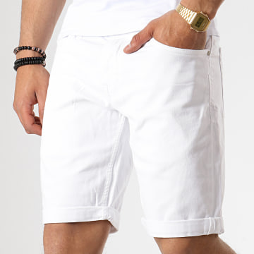 Celio - Short Jean Mohitobm Blanc - LaBoutiqueOfficielle.com