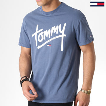 Tommy Hilfiger - Tee Shirt Handwriting 6478 Bleu Marine ...