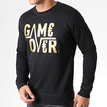 Game Over - Sweat Crewneck Game Over Noir Or - LaBoutiqueOfficielle.com