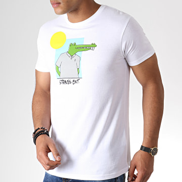 Roméo Elvis - Tee Shirt Croco Soleil Blanc - LaBoutiqueOfficielle.com