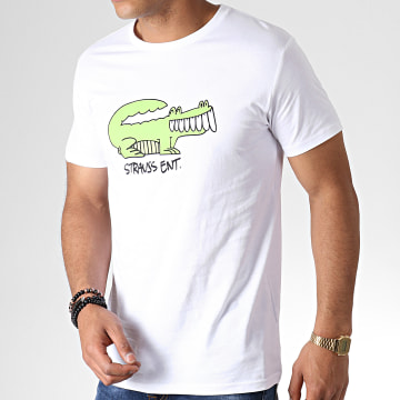 Roméo Elvis - Tee Shirt Croco Blanc Vert - LaBoutiqueOfficielle.com