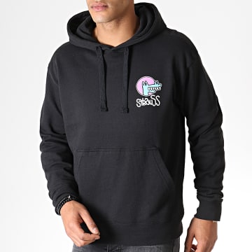 Roméo Elvis - Sweat Capuche Croco Noir Rose Bleu - LaBoutiqueOfficielle.com