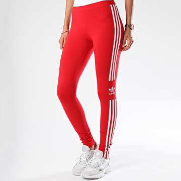 Adidas Originals - Legging Femme A Bandes Trefoil Tight ED7490 Rouge ...