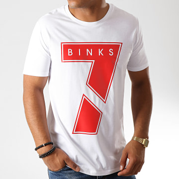 7 Binks - Tee Shirt Seven Blanc Rouge - LaBoutiqueOfficielle.com