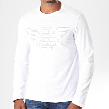 Emporio Armani - Tee Shirt Manches Longues 111287-9A578 Blanc ...