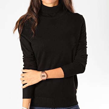 Deeluxe - Pull Col Roulé Femme Basic Noir - LaBoutiqueOfficielle.com