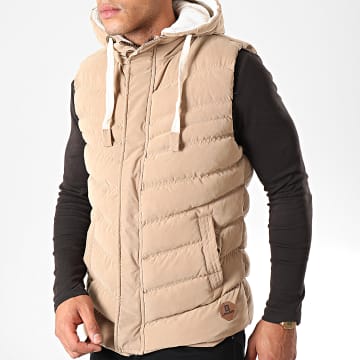 Classic Series - Doudoune Capuche Sans Manches Yelek Y5618 Sable ...