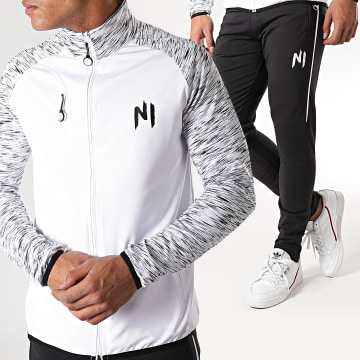 NI by Ninho - Ensemble De Survetement Ninho 004 Digital Blanc Noir ...