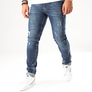 Zayne Paris - Jean Slim 4009 Bleu Denim - Ryses