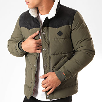 Jack And Jones - Doudoune Luck Puffer Vert Kaki Noir - Ryses