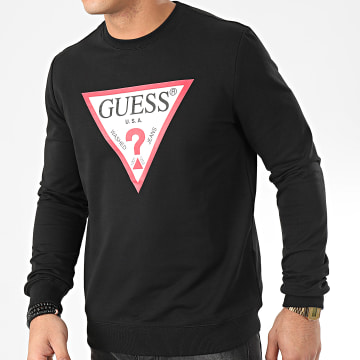 Guess - Sweat Crewneck M01Q37-K6ZS0 Noir - LaBoutiqueOfficielle.com
