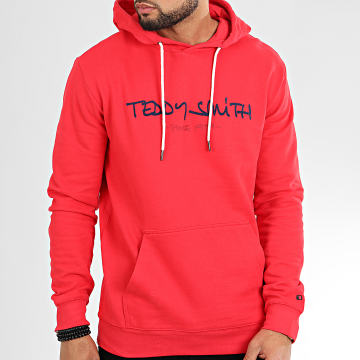 Teddy Smith - Sweat Zippé Capuche Siclass 2 Rouge ...