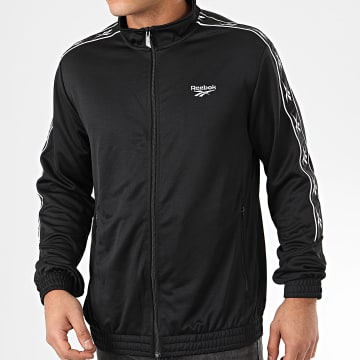 Reebok - Veste Zippée A Bandes Classic F Vector FJ3288 Noir Blanc ...