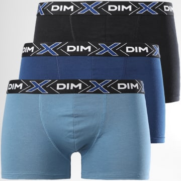 Dim - Dim Lot De 3 Boxers D041B Noir Bleu Clair Bleu Marine ...