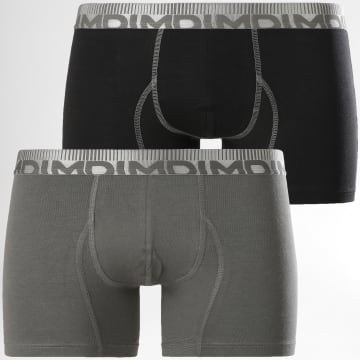Dim - Lot De 2 Boxers D0688 Gris Noir - LaBoutiqueOfficielle.com