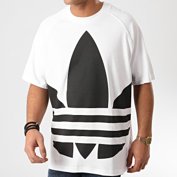 Adidas Originals - Tee Shirt Big Trefoil FM9903 Blanc ...