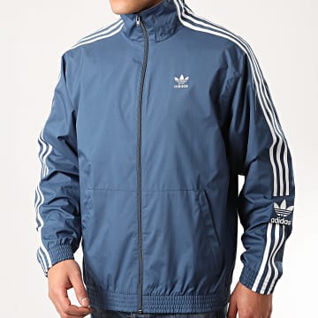 Adidas Originals - Veste Zippée A Bandes Ripstop FM9883 Bleu Marine ...