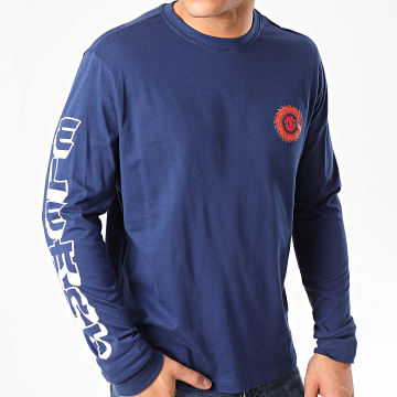 Element - Tee Shirt Manches Longues Florian Bleu Marine ...