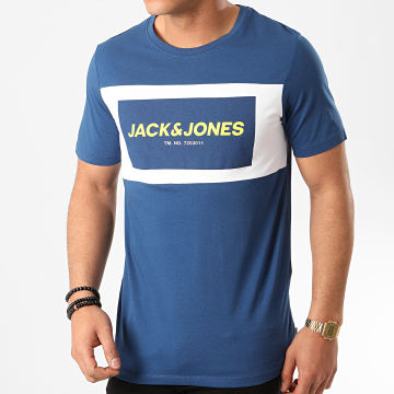 Jack And Jones - Tee Shirt Raba Bleu Marine - LaBoutiqueOfficielle.com