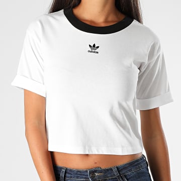Adidas Originals - Tee Shirt Femme Crop GD2359 Blanc ...