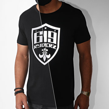 619 Ryderz - Tee Shirt Bike Life Reflective Noir - LaBoutiqueOfficielle.com