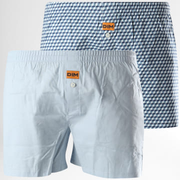 Dim - Lot de 2 Caleçons D031L Bleu Clair Bleu Marine ...