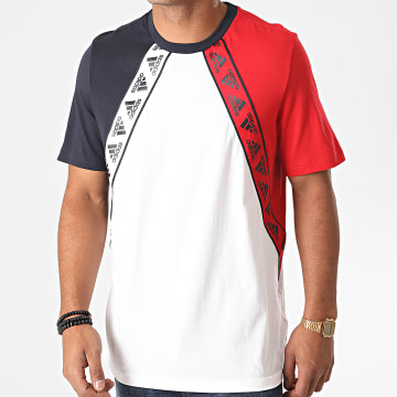 Adidas Sportswear - Tee Shirt Tricolore MHS GFX FR7157 Blanc Bleu ...