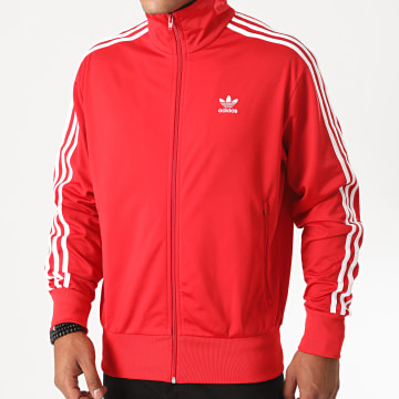 Adidas Originals - Veste Zippée A Bandes Firebird GF0211 Rouge ...