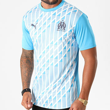 Puma - Tee Shirt De Sport OM Home Stadium 758119 Bleu Clair ...