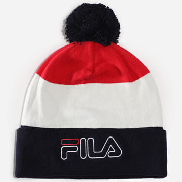 Fila - Bonnet 686097 Tricolore Noir Blanc Rouge - LaBoutiqueOfficielle.com