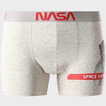 NASA - Boxer Cosmo Gris Chiné - LaBoutiqueOfficielle.com