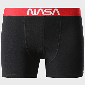 NASA - Boxer Basic Worm Noir Rouge - LaBoutiqueOfficielle.com