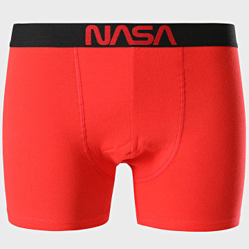 NASA - Boxer Basic Worm Rouge Noir - LaBoutiqueOfficielle.com